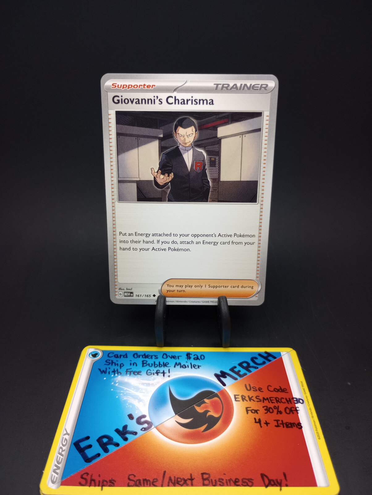Giovanni's Charisma 161/165 English 151 Regular Uncommon Pokemon Card ...