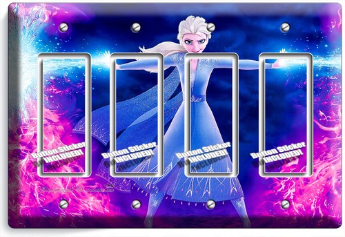 FROZEN 2 ELSA THROWING ICE FLAMES LIGHT SWITCH OUTLET WALL PLATES NEW ...