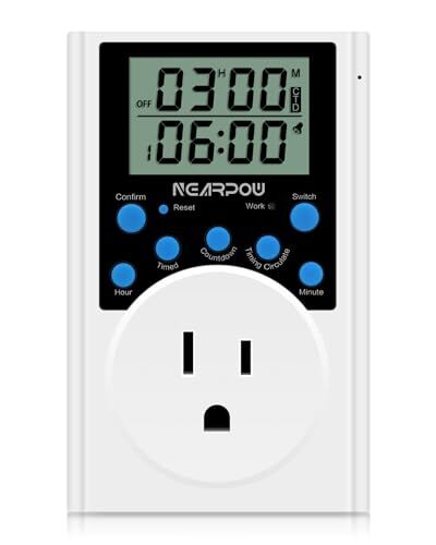Timer Outlet, Multifunctional Infinite Cycle Programmable Plug-in ...