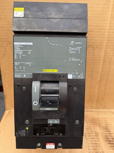 SQUARE D CIRCUIT BREAKER I-LINE PLUG-IN 300 AMP 600V 3 POLE AL400LA ...