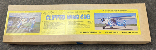 New SIG 1/4 Scale Balsa Wood Clipped Wing Cub RC Remote Control ...