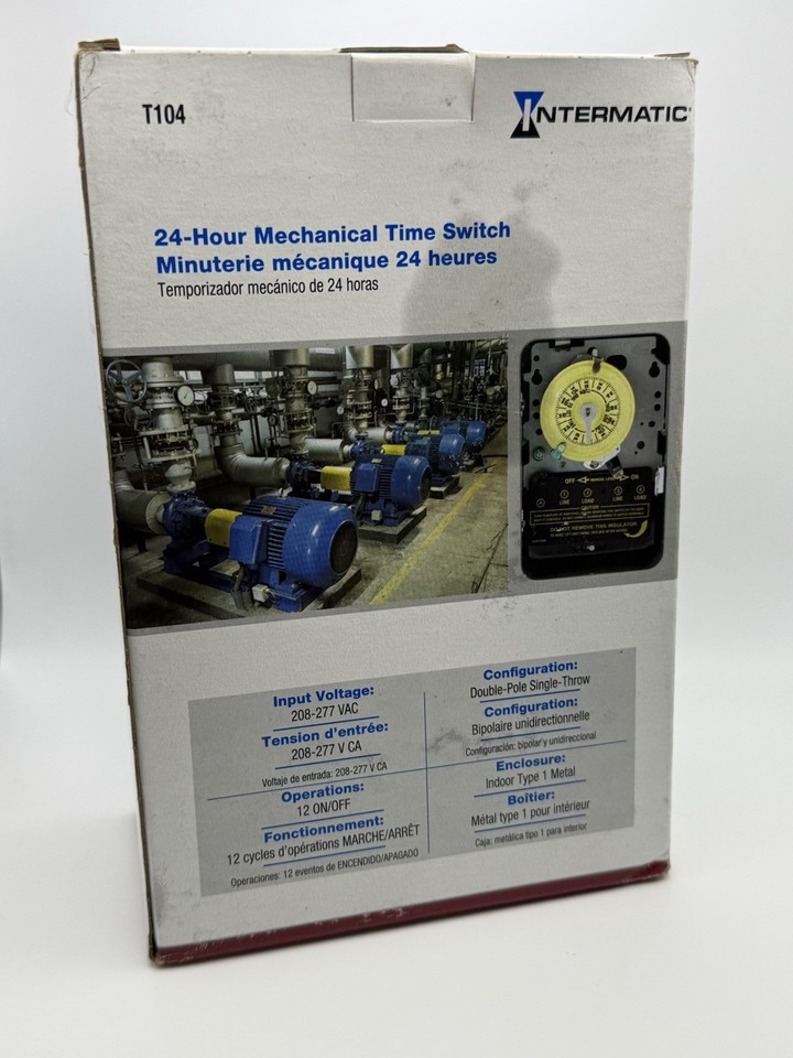 NEW Intermatic T104 Electromechanical Timer Switch - Proven Durability ...