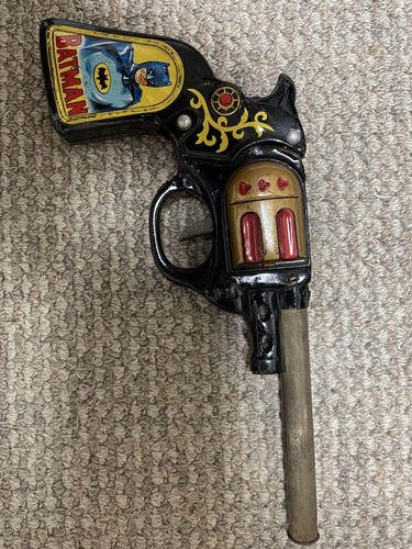 Vintage Batman Tin Toy Gun Rare Japanese Pistol Retro Collectible | eBay