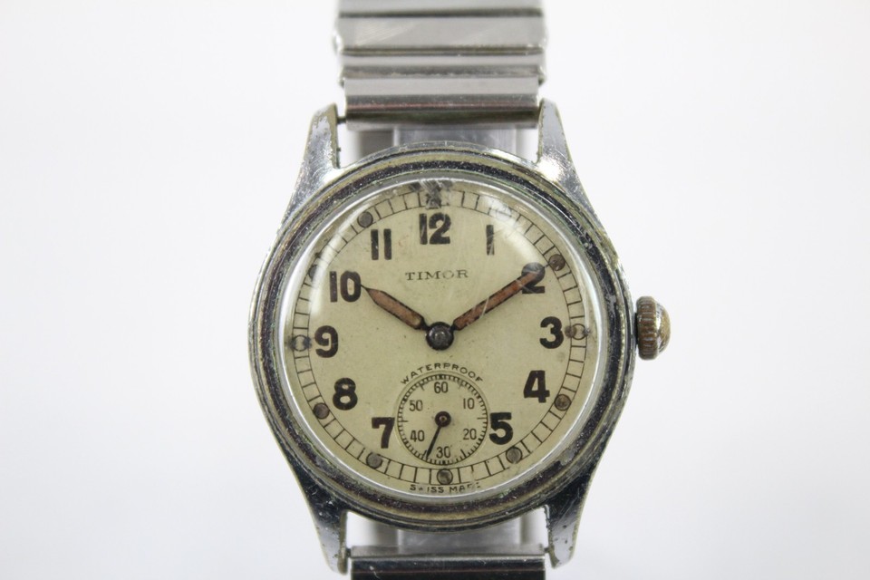Mens Vintage Timor ATP WW2 Era Military Issued Watch Hand Wind SPARES ...