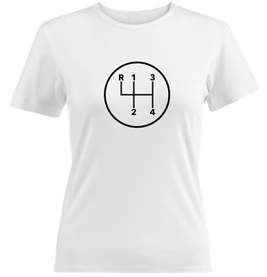 Manual Transmission Shift Pattern 4 Speed Stick Juniors Girls Women Tee ...