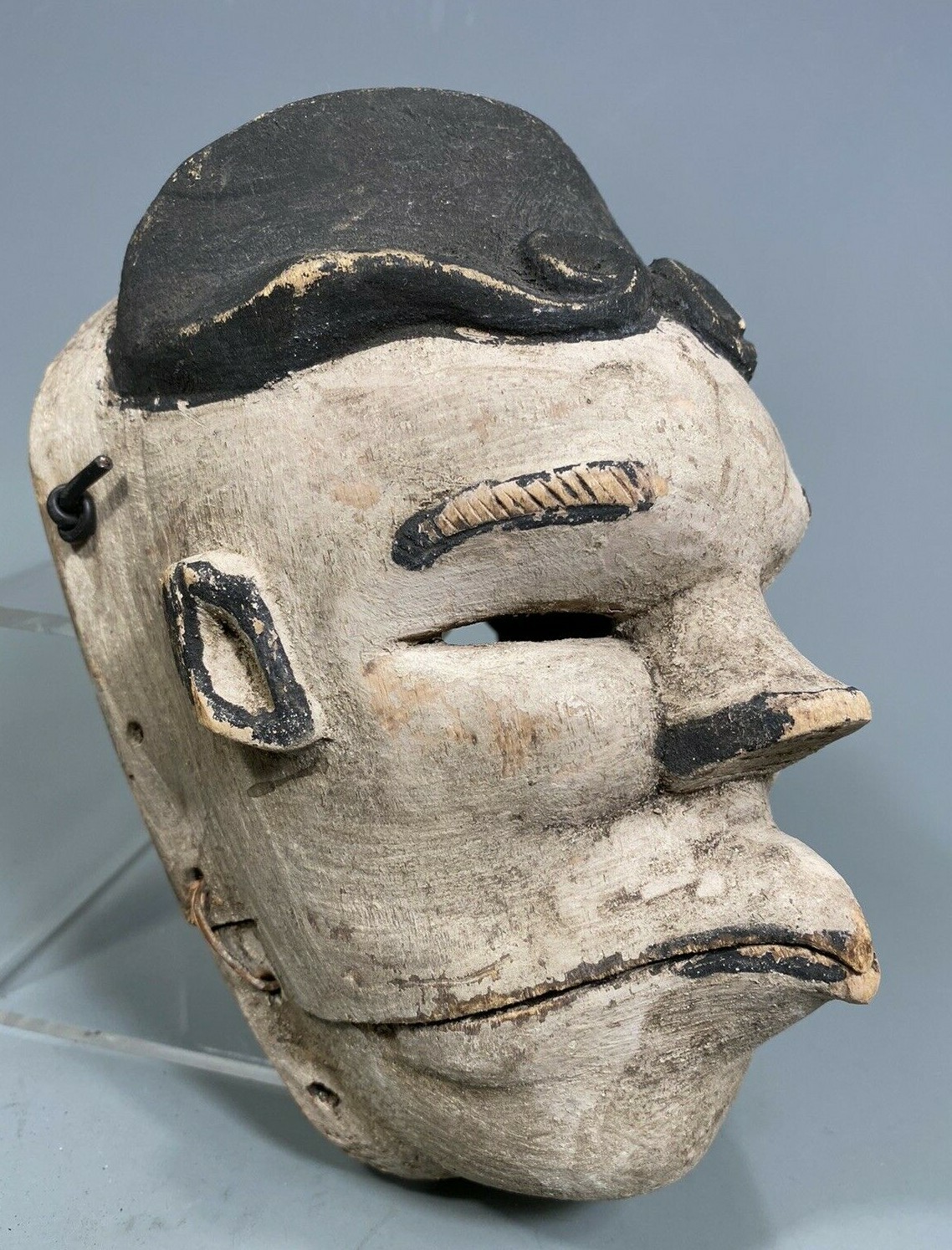 RARE Africa Nigeria Elu People Ogoni secret society carved Wood Hinged ...