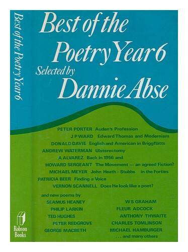 ABSE, DANNIE Poetry dimension annual : best of the poetry year. 6 ...