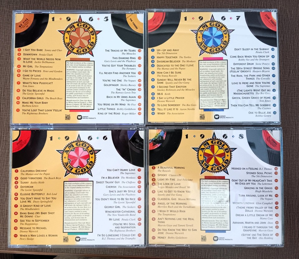 Time Life Music AM Gold 60s Generation ~Mid ~1960 to 1969 & 1970 - 1974 ...