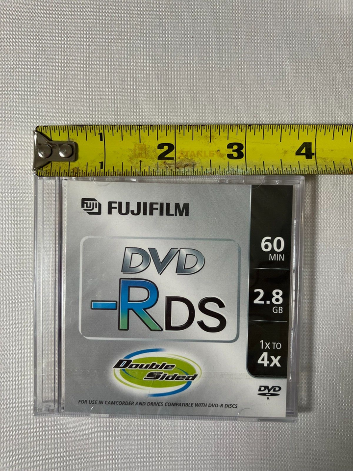 FUJIFILM Mini DVD-R DS Camcorder 2.8GB 60 Minutes Disc Lot of 4 New ...