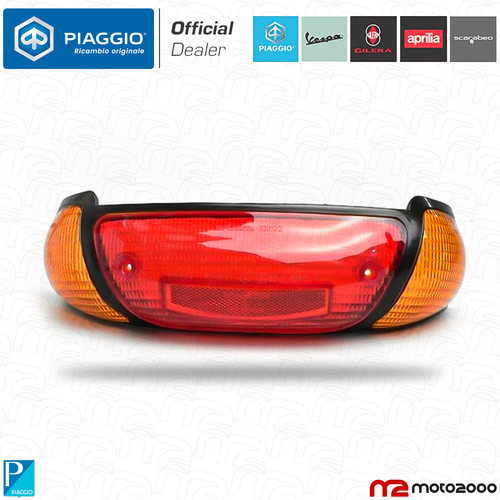 PLASTICA FANALE STOP POSTERIORE ORIGINALE PIAGGIO ZIP FAST RAIDER RST ...