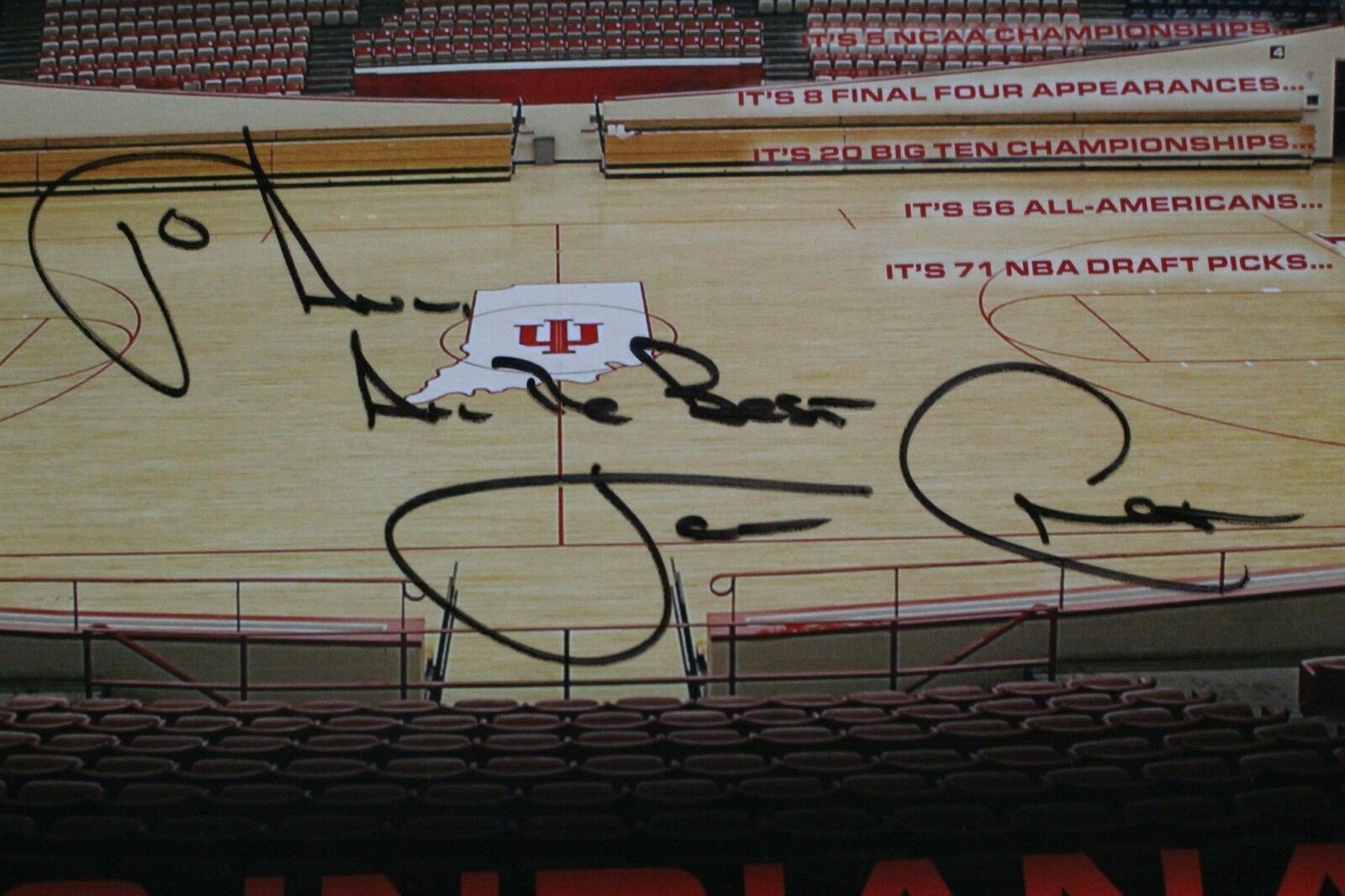 Autographed Tom Crean 8X10 Poster/Picture of IU Assembly Hall ...
