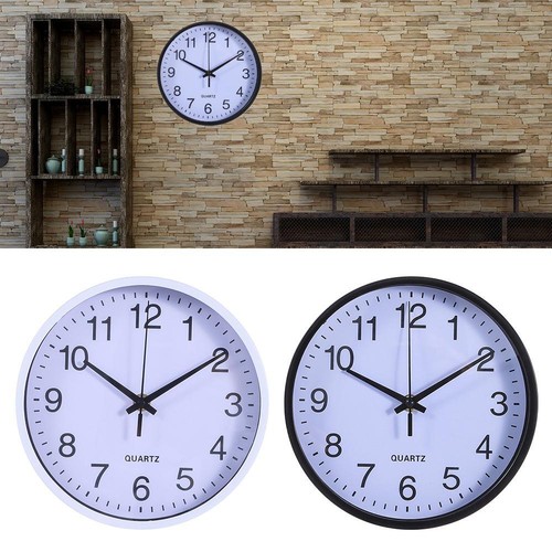 Brief Movement Clock 8inch 20cm Quartz Clock Kitchen Clocks Round Wall ...