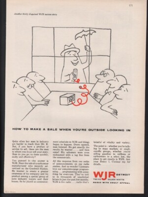 1959 MICHIGAN WJR DETROIT RADIO STATION HENRY CHRISTAL MUSIC NEWS AD RD ...