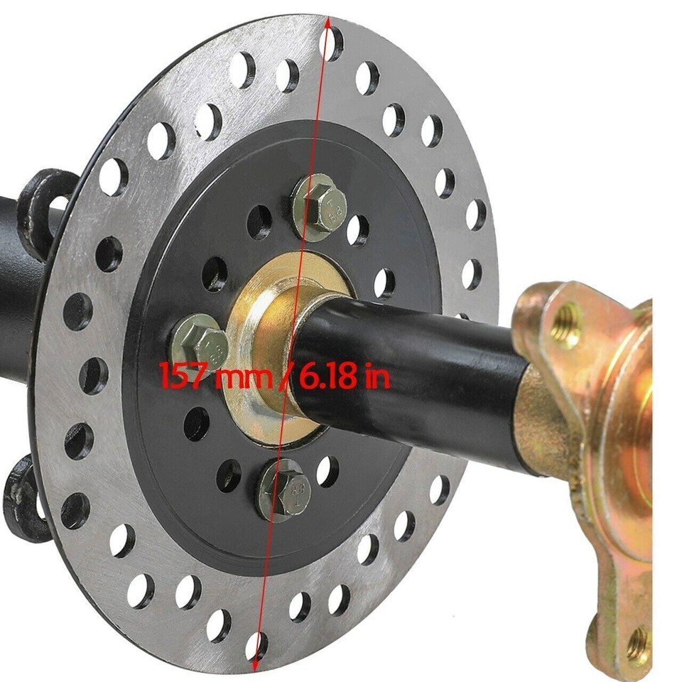 Front + Rear Axle Kit 1000W 1500W Differential Motor Tire for Mower ATV ...