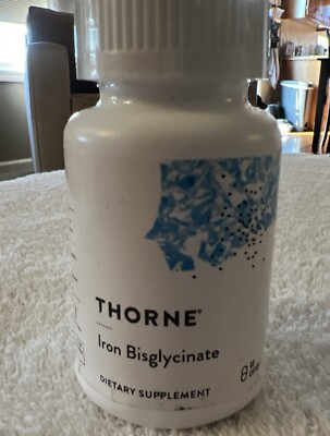 THORNE RESEARCH Iron Bisglycinate 60 Capsules- NEW SEALED - Exp 11/26 ...