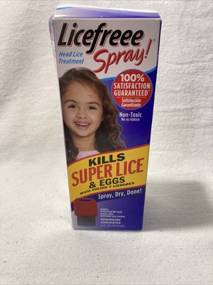 Licefreee Spray Homeopathic Head Lice Treatment w. Nit Comb NON TOXIC ...
