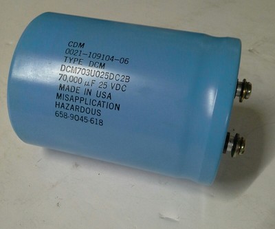 CDM 0021-109104-06 70000uF 25V Large Can Electrolytic Aluminum ...