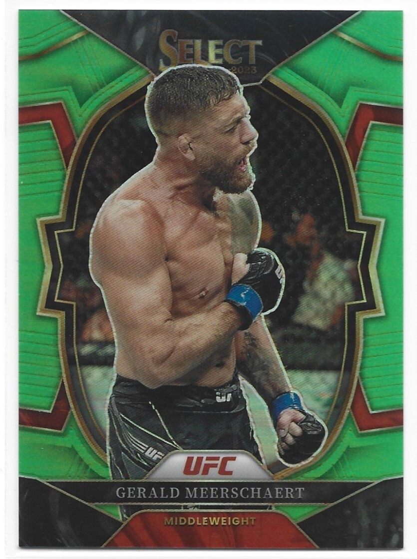 2023 Panini Select UFC - Concourse Gerald Meerschaert #34 Neon Green ...