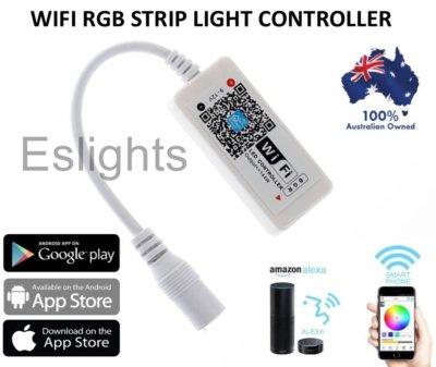 WIFI RGB LED STRIP LIGHT WIRELESS LED SMART CONTROLLER iOS iPhone ...