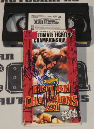 Marco Ruas & Maurice Smith & Pat Miletich Signed UFC XXI 21 VHS 1999 ...