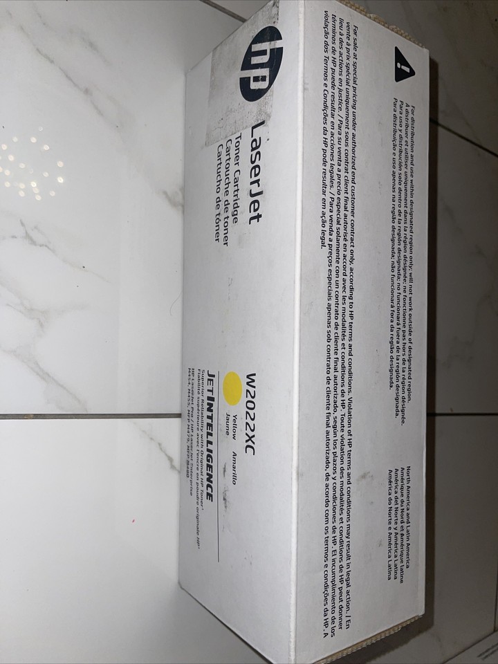 Genuine HP W2022XC (414X) Yellow High-Yield Toner - NEW SEALED ...
