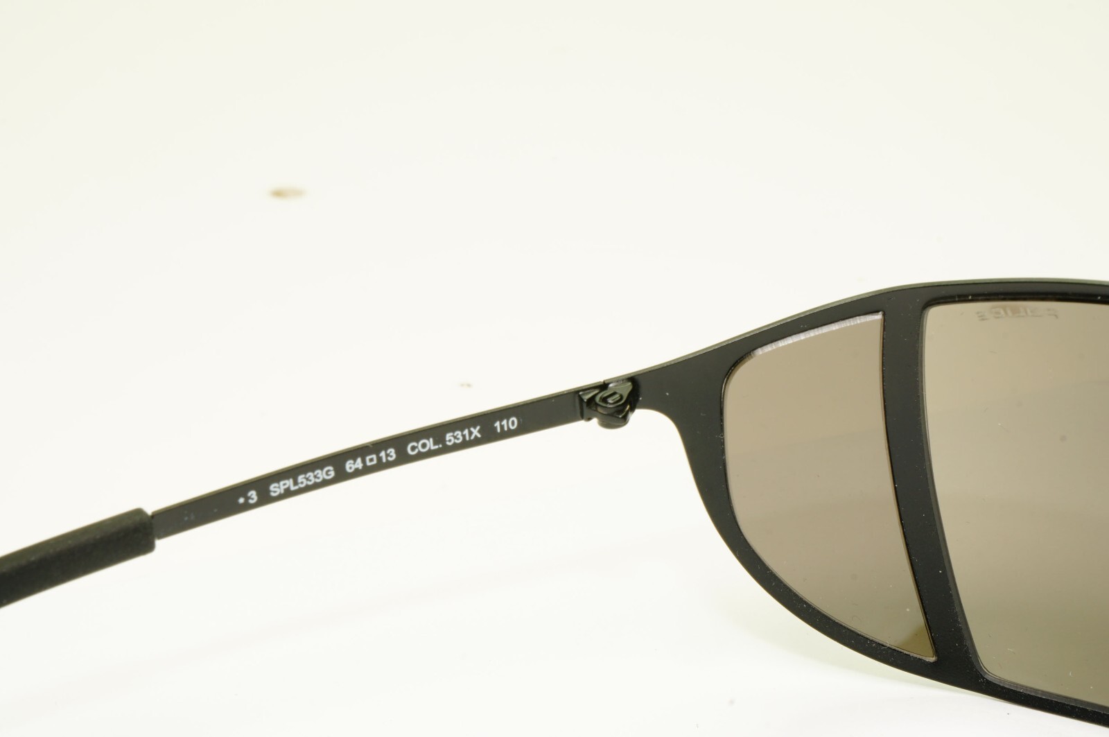 Police Sunglasses Side Window Black Brown Wrap Designer Mens SPL 533G ...