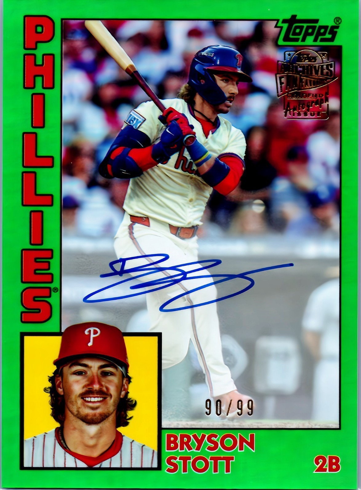 2025 Topps Archives - 1984 Fan Favorites Autographs Bryson Stott #84FFA ...