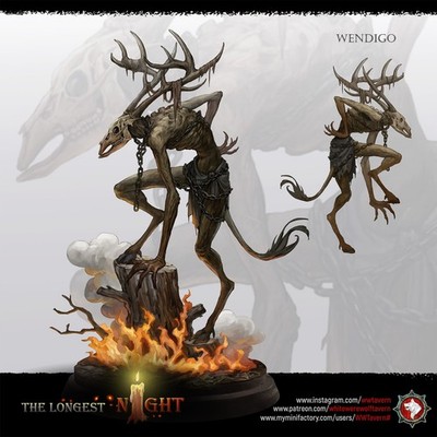 Wendigo by White Werewolf Tavern | D&D | DnD | Print on Demand | eBay