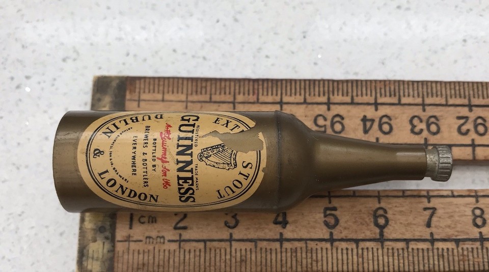 Rare Miniature Vintage Guinness Bottle Opener Push Mechanism Vintage ...