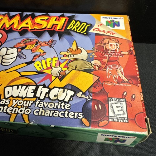 Super Smash Bros - Nintendo 64 - N64 - Authentic - Original BOX ONLY | eBay