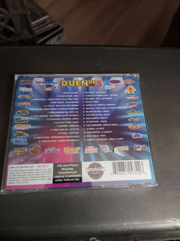 DUENDE MIX SONIDERO VOLUME 5 CD VARIOUS ARTISTS BRAND NEW SEALED ...