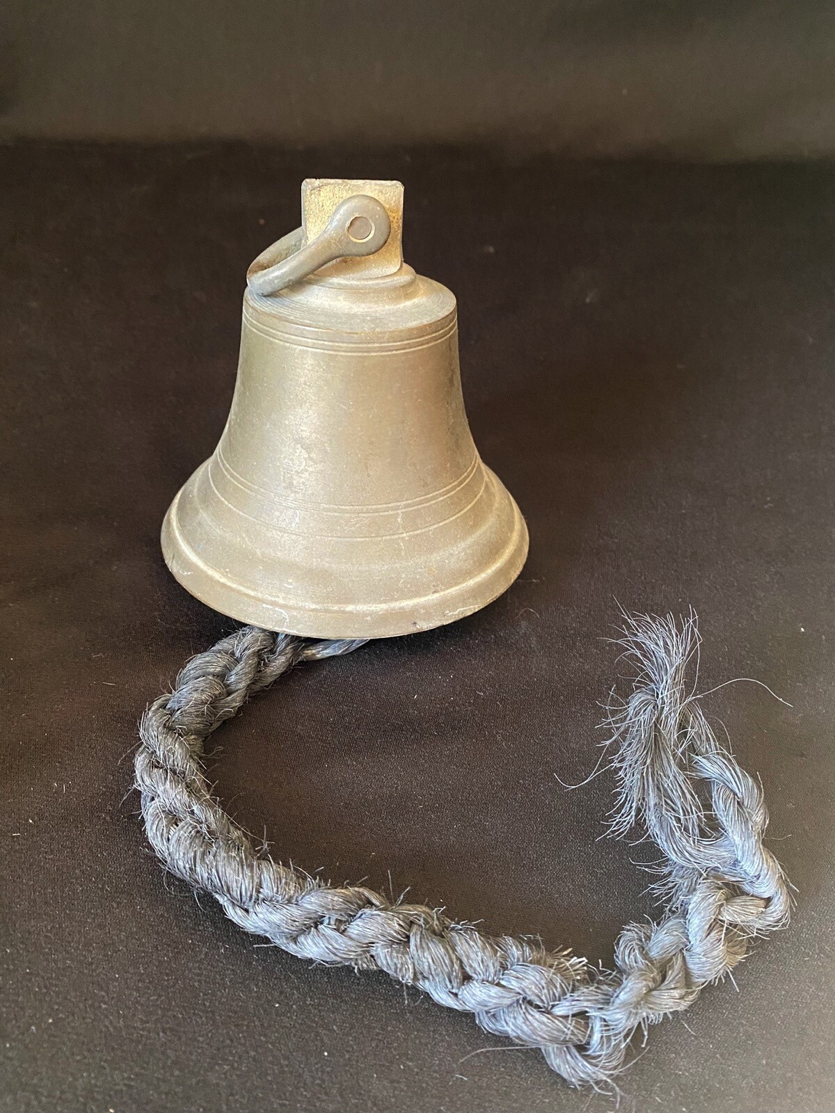 Vintage Hanging Brass Ship Bell Cowboy Dinner Bell Nautical | eBay