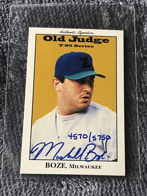1995 Signature Rookies Old Judge T-95 Minis Auto /5750 Marshall Boze #7 ...