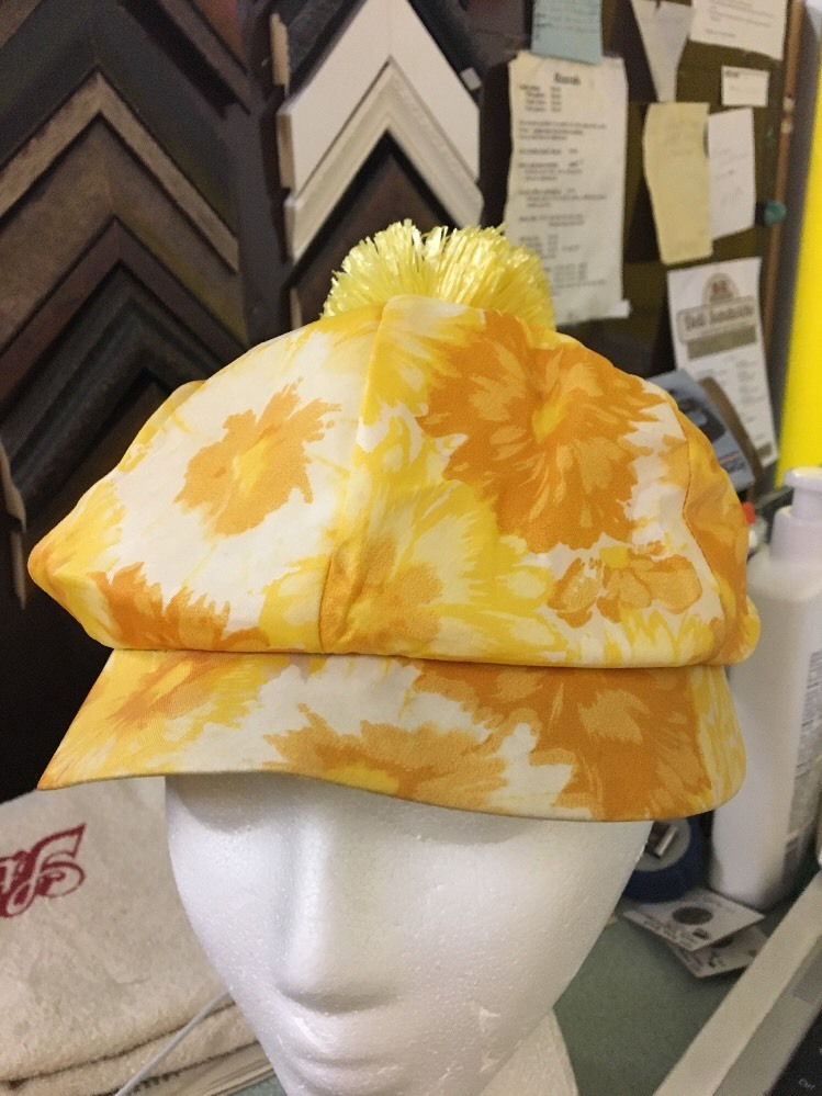 Vintage CABBIE FLAT CAP Newsboy Gatsby Golf Driving Pin Flower Fishing ...