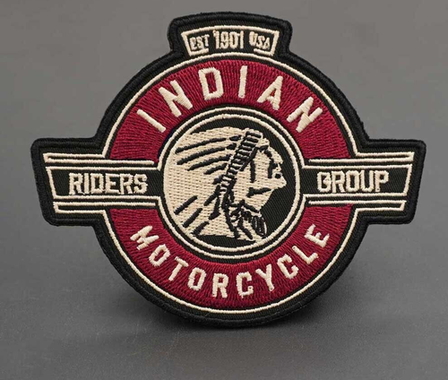 STUNNING "INDIAN MOTORCYCLE EST. 1901 USA" BIKER PATCH...SEW-ON...IRON ...