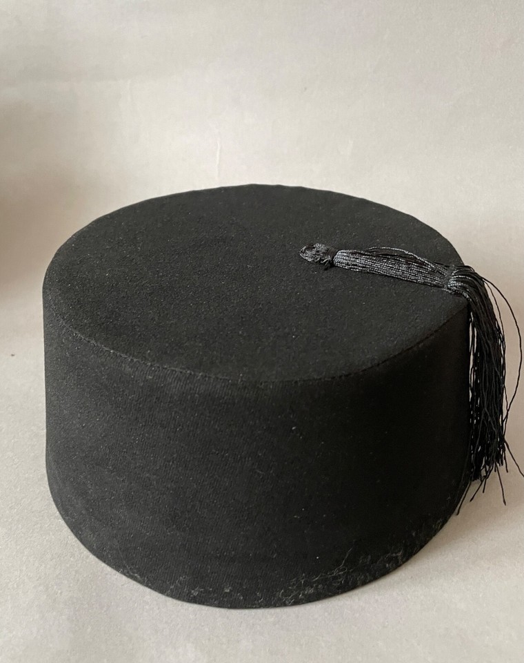 Black Fez Hat, Authentic Turkish Fes, Tarboosh, Tommy Cooper, Ottoman ...