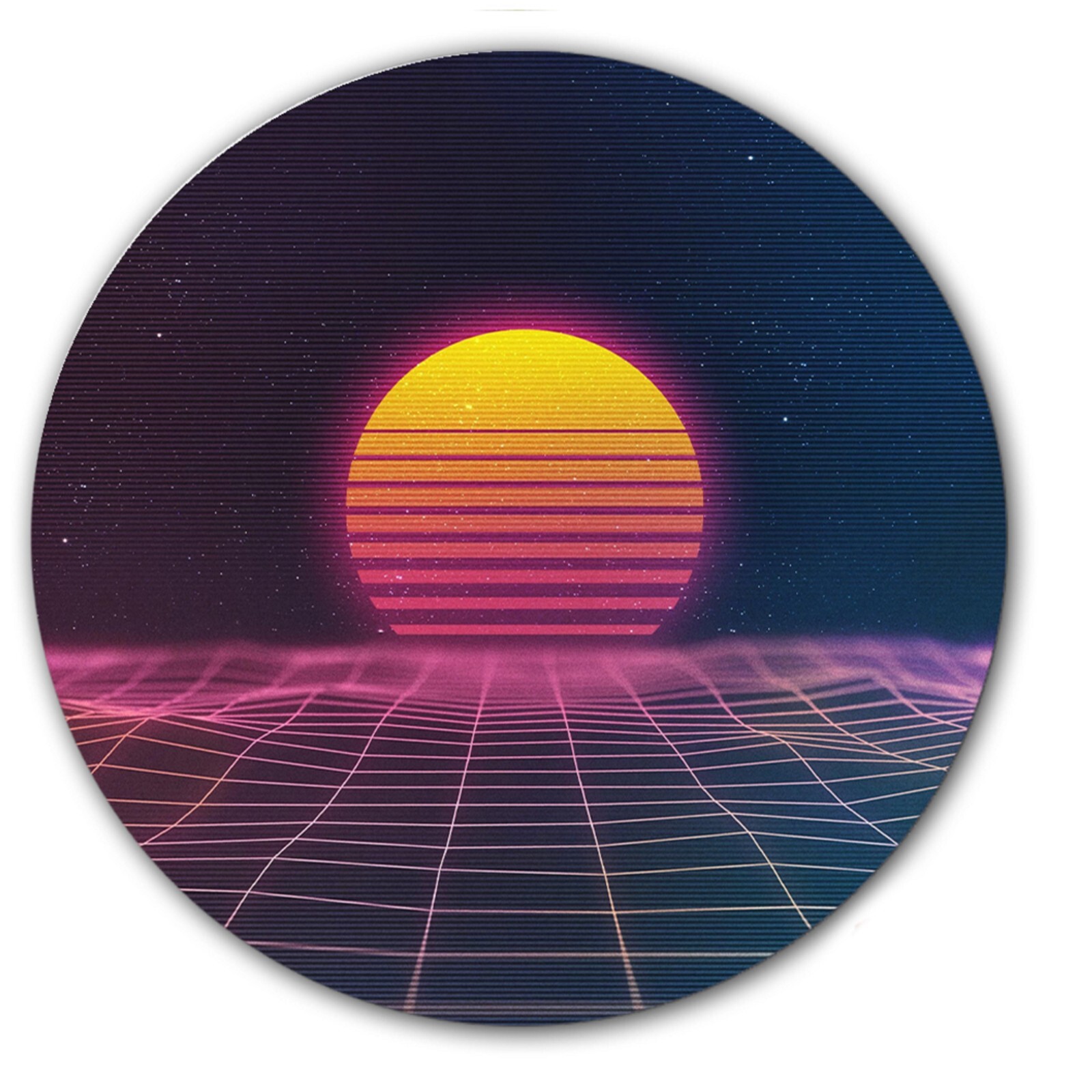 DJ 1980 Synthwave #1 Slip Mat 7" inch Slipmat Portablism Turntable x1 ...