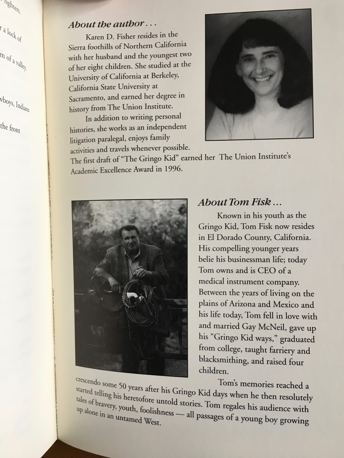 The Gringo Kid, by Karen D. Fisher, signed by the "Kid," Tom Fisk 9780966870800 | eBay