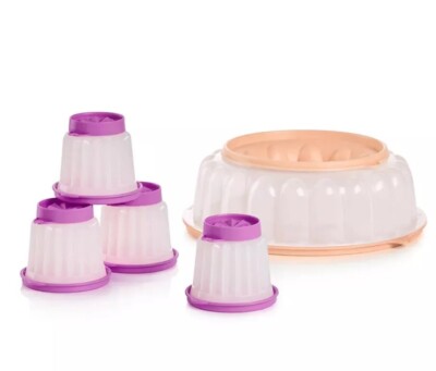 JEL RING MOLD AND JEL ETTE SET Jello Tupperware | eBay