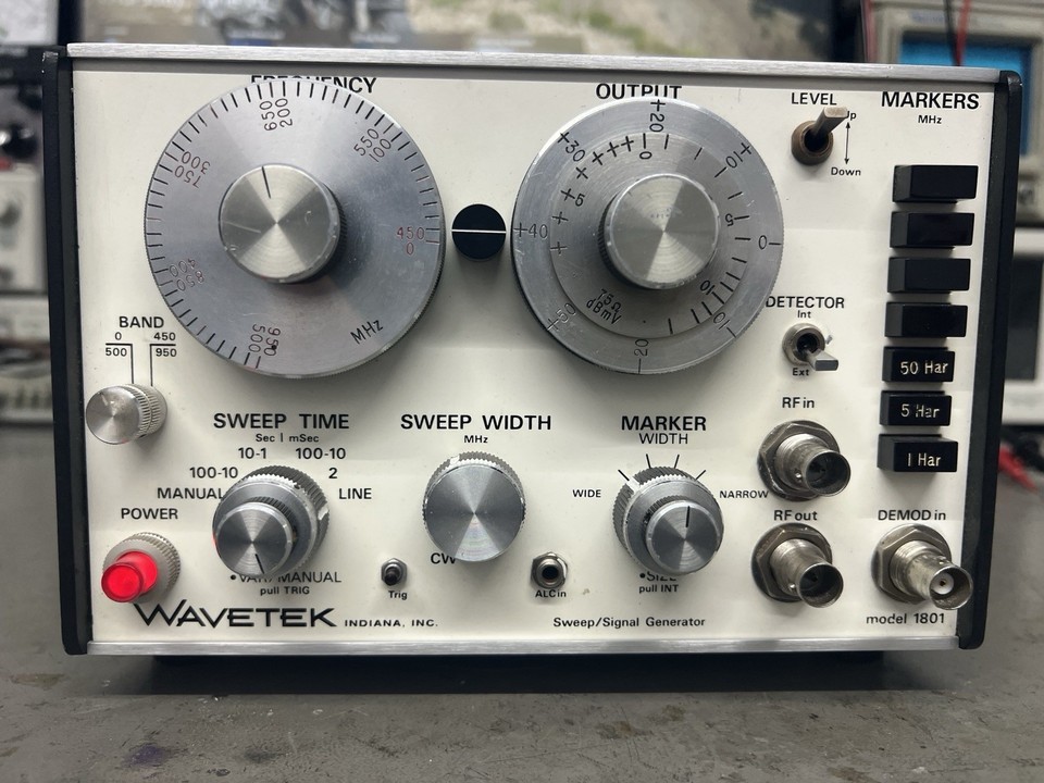Wavetek 1801 RF Sweep Generator Tested and Fully Functional | eBay
