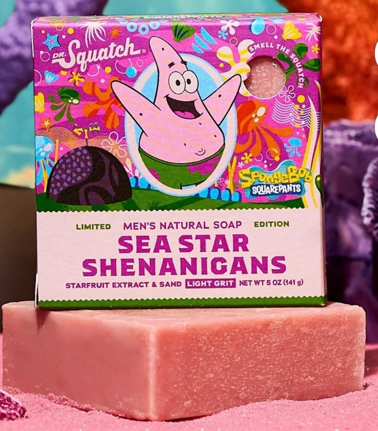 10 BARS! Dr. Squatch Sea Star Shenanigans Patrick from SpongeBob 5oz ...