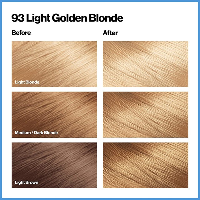 2 Revlon Total Color 93 Light Golden Blonde 100 Coverage Clean Vegan ...