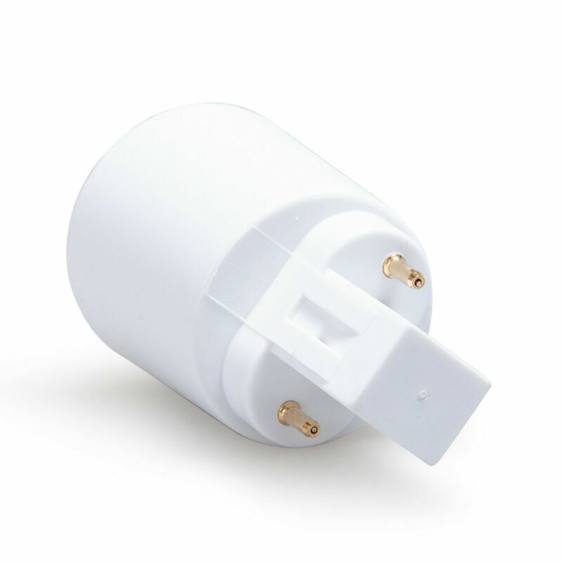 GU24/GX23 To E27 Base Socket CFL LED Lamp Adapter Holder Converter ...