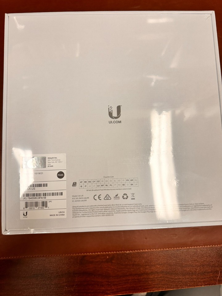 Ubiquiti UniFi U6 Long Range Wi-Fi 6 Wireless Access Point - White - U6 ...
