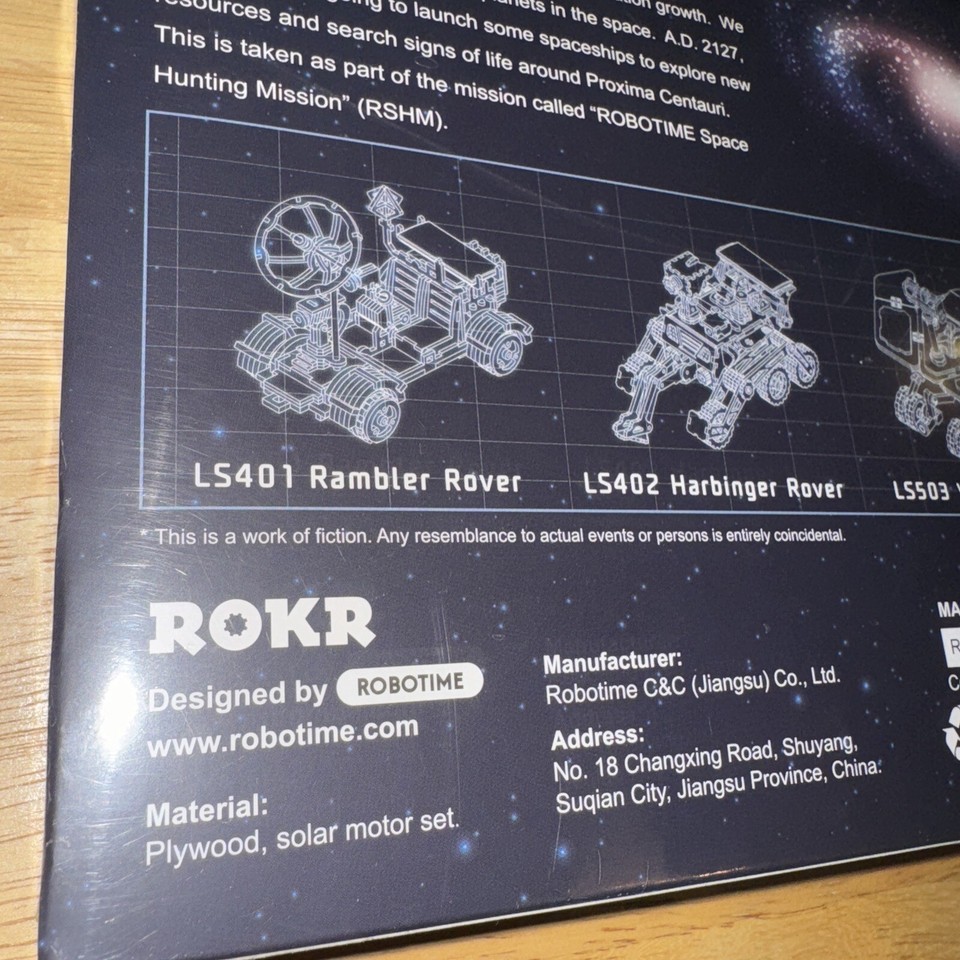 ROKR Vagabond Rover Space Hunting LS503 Kit Solar Powered NEW Factory ...