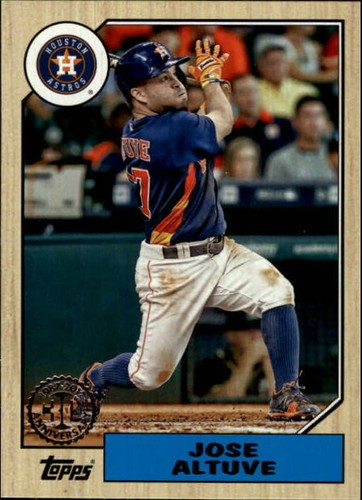 2017 Topps '87 Topps Houston Astros Baseball Card #55 Jose Altuve | eBay