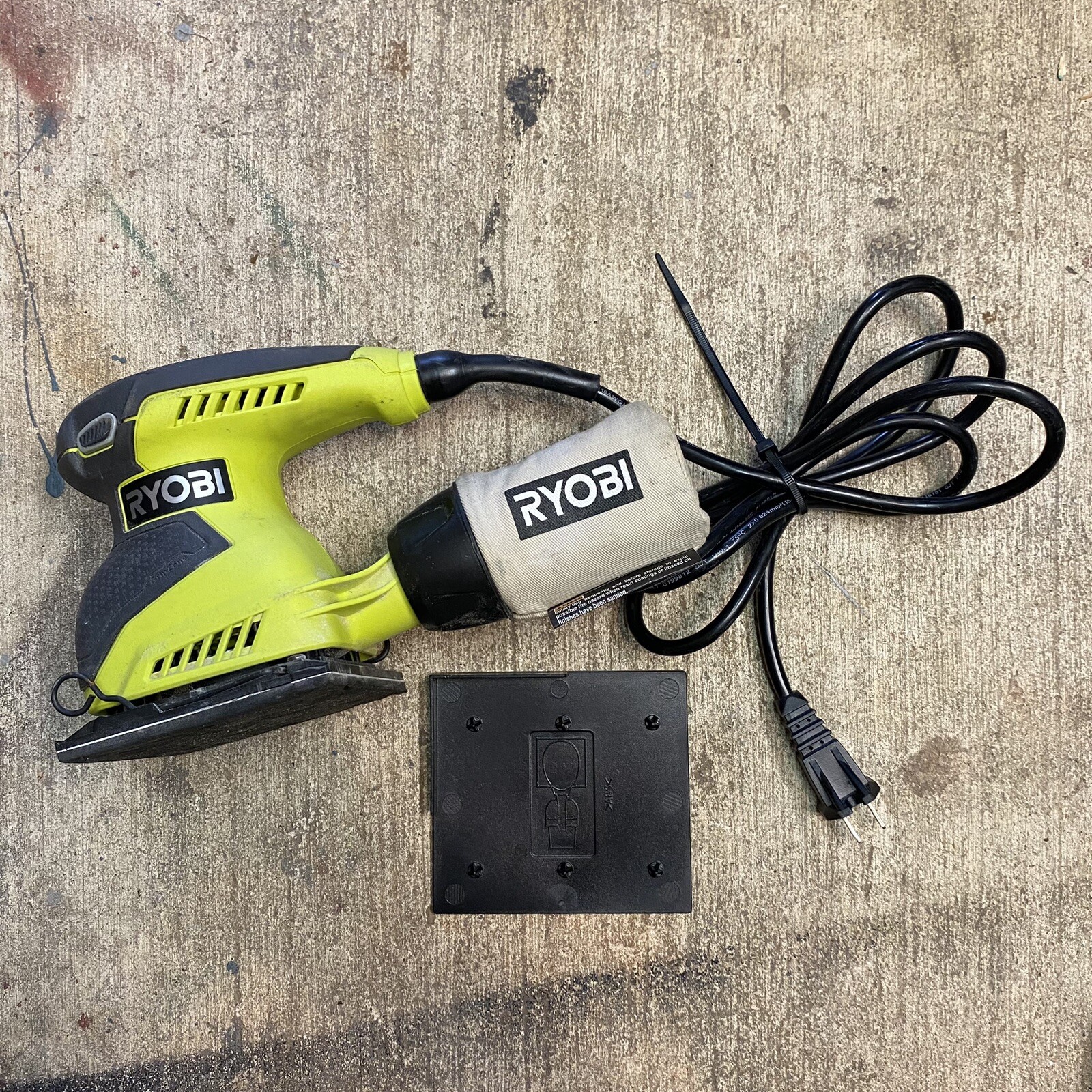 Ryobi S652DG 2 Amp Corded 1/4 Inch Sheet Sander With Dust Collector | eBay