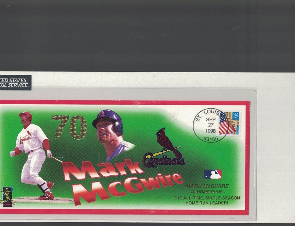Mark McGwire Postal Covers St Louis Cardinals 62 70 Home Runs Stamps | eBay