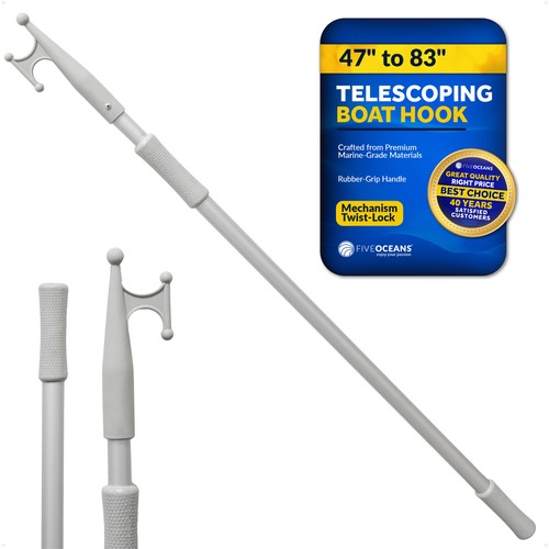 Telescoping Boat Hook Boat Pole for Docking Strong Aluminum Extend from ...