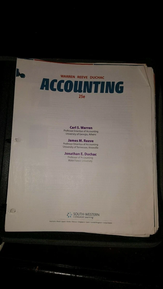 Century 21 Accounting Textbook